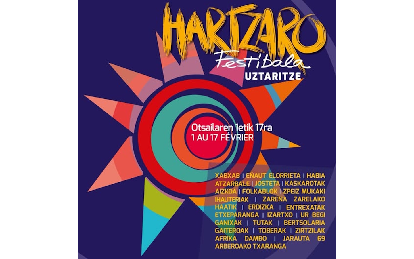Festival Hartzaro à Ustaritz - mardi 17 février 2026 - Guide du Pays Basque