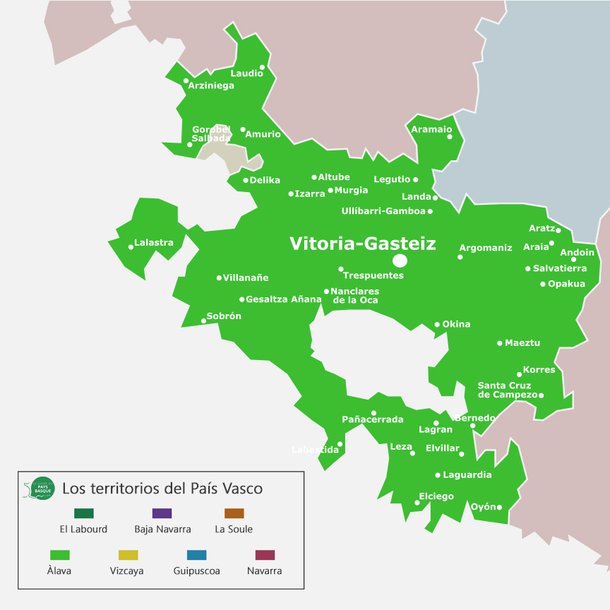 Álava - Vitoria-Gasteiz y el centro de Álava - Guia del Pais Vasco